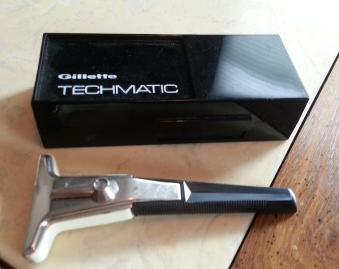 Vintage Gillette Techmatic Razor Shaver Original Case 1960s - Etsy