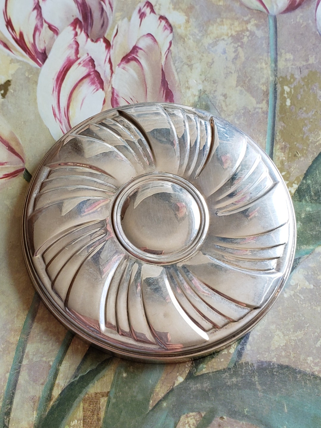 Vintage Towle Sterling Silver Table Top Art Deco Mirror Original ...