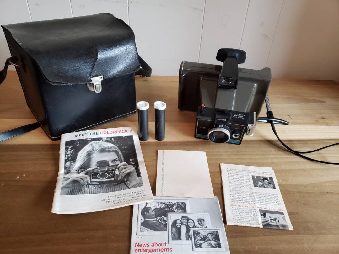 Vintage Polaroid Colorpack II Camera Original Case Paperwork - Etsy