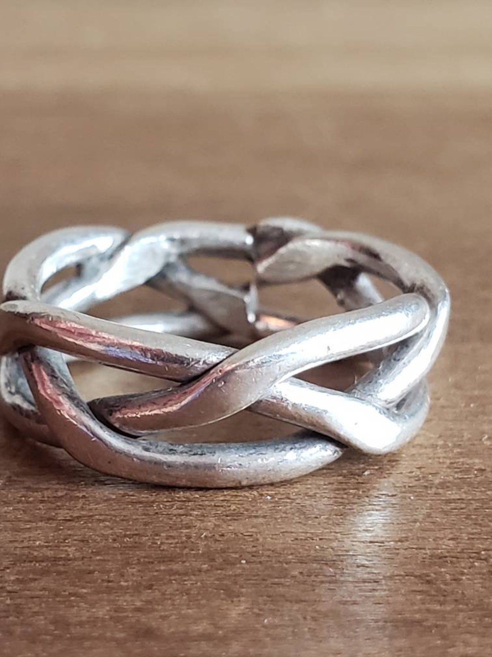 Vintage Sterling Silver Braid Band Ring 1990s Wedding Band 925 - Etsy