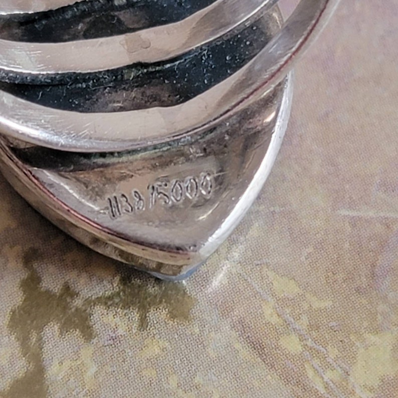 Vintage NB Nicky Butler India Signed Sterling Silver and Druzy Ring 925 ...