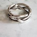 Vintage Sterling Silver Braid Band Ring 1990s Wedding Band 925 Size 9.5 - Etsy