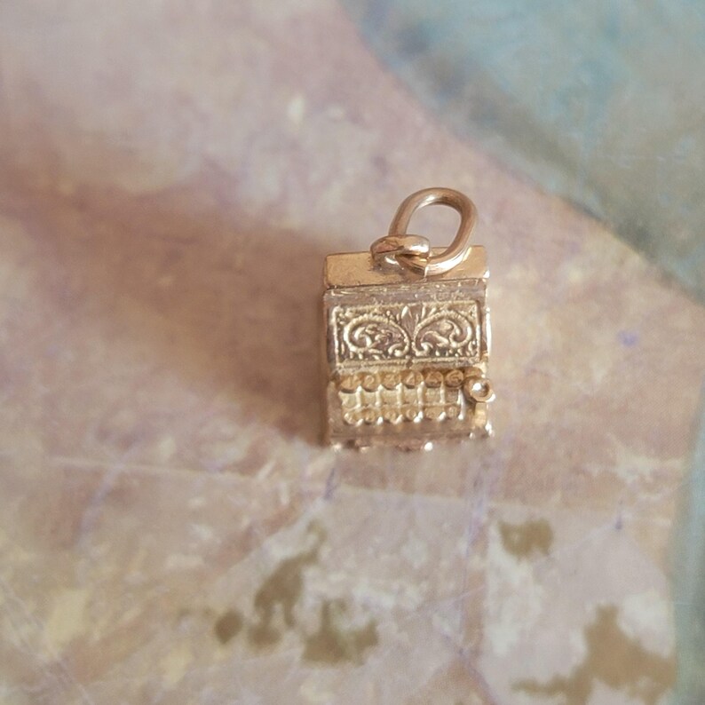 Vintage 14 Karat Yellow Gold Functional Register Till Pendant - Etsy