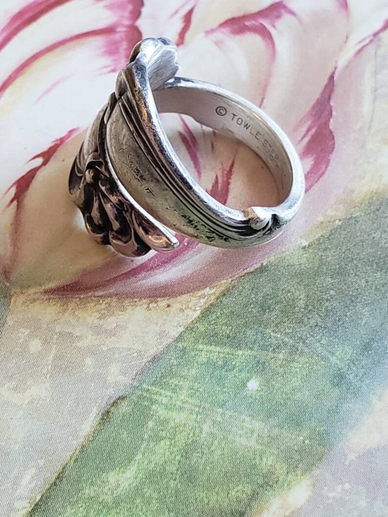Vintage Towle Sterling Silver Spoon Handle Ring Size 6 - Etsy