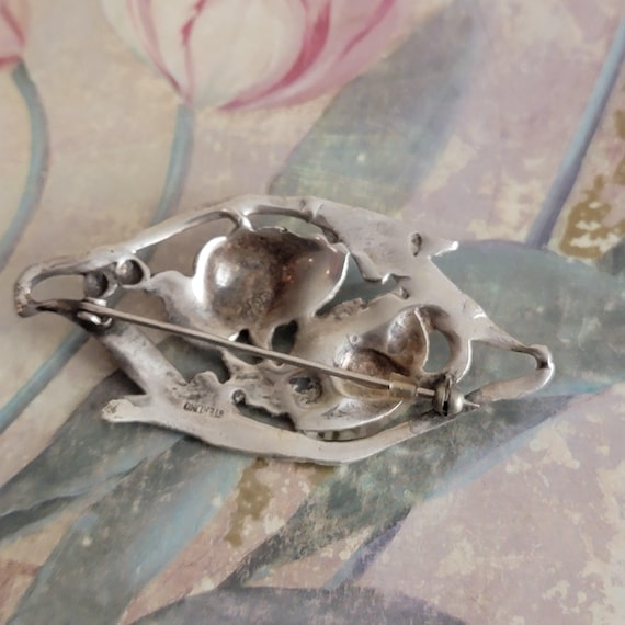 Vintage Sterling Silver Poppy Flowers Pin or Brooch J… - Gem