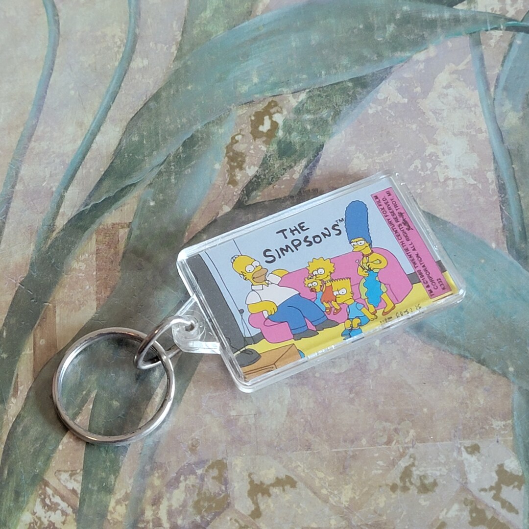 Vintage 1989 the Simpsons Keychain: Homer, Marge, Bart, Lisa, Maggie - Etsy