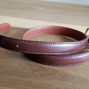 Vintage Coach Brown Narrow Leather Textured Belt Size Small Petit ...