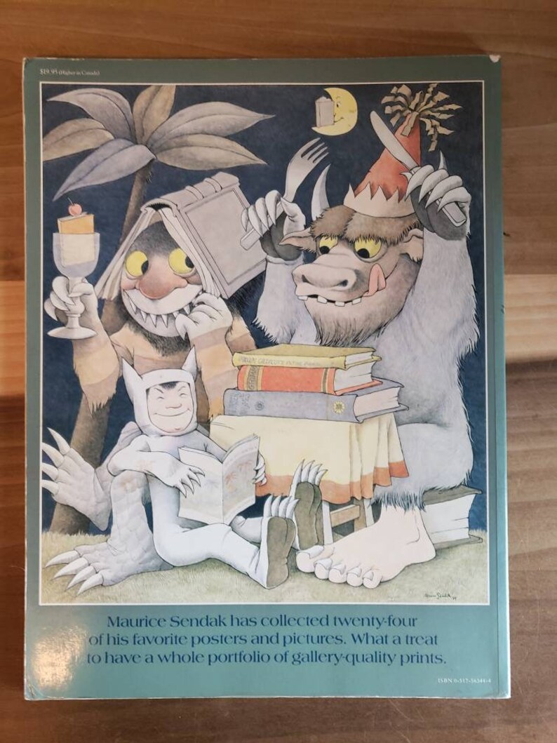 Vintage Posters by Maurice Sendak First Edition 1986 Where the - Etsy