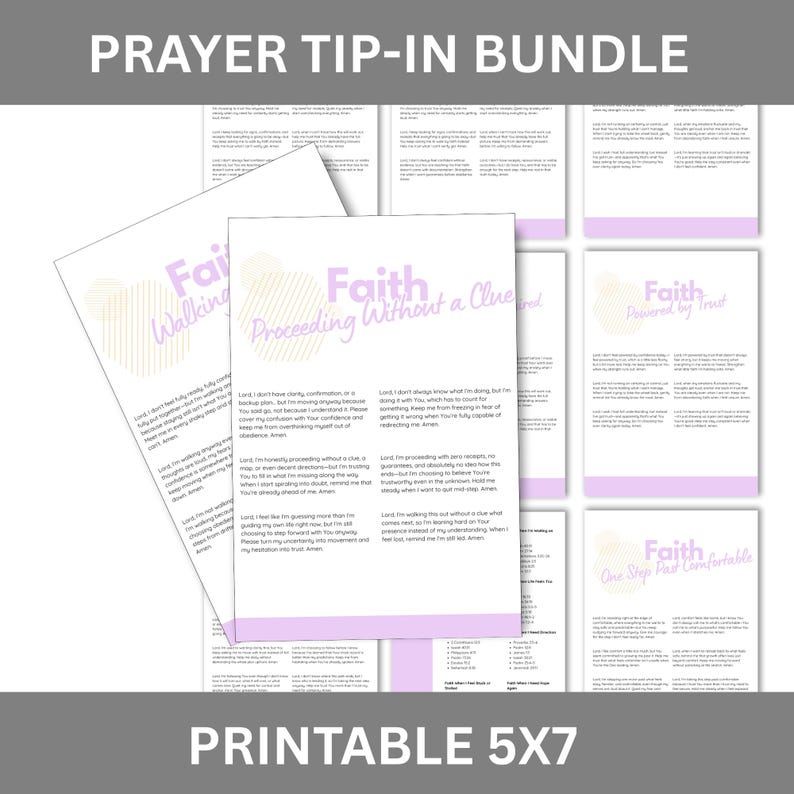 Tip-in Bundle Prayer War Binder Bible Study | Faith: Proceeding Without ...
