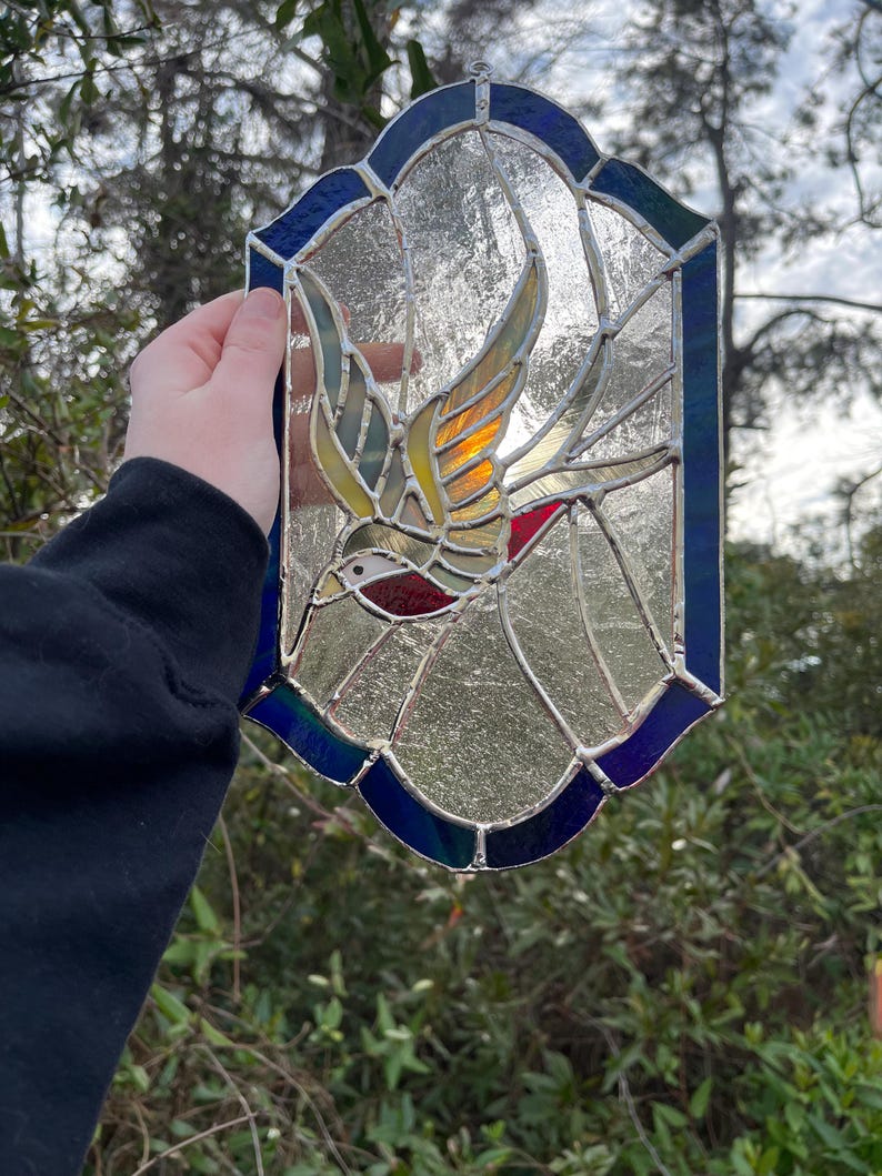 Stained Glass Traditional Swallow - Etsy