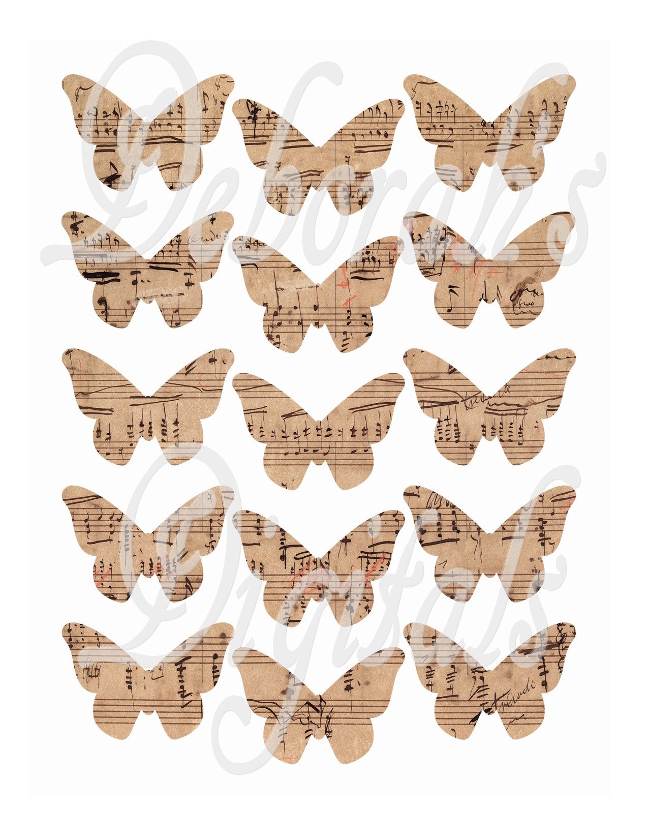 230 Musical Junk Journal Kit, Printable Pages, Digital Papers ...