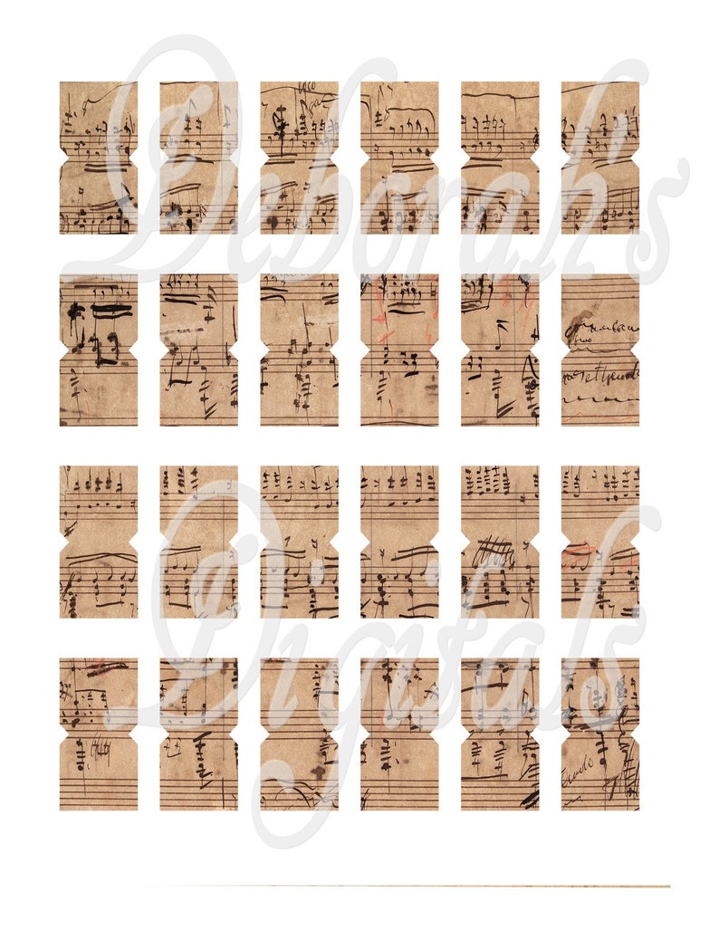 230 Musical Junk Journal Kit, Printable Pages, Digital Papers ...