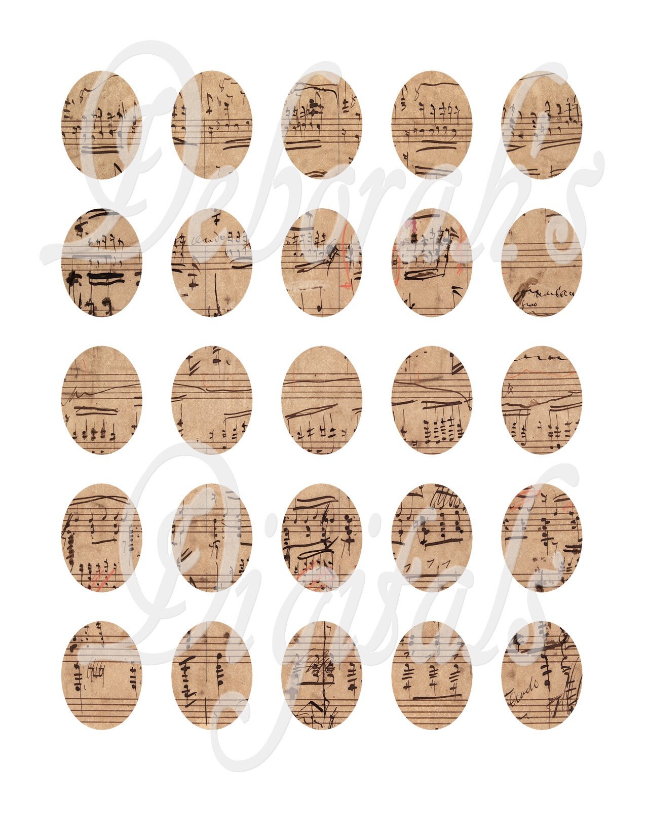 230 Musical Junk Journal Kit, Printable Pages, Digital Papers ...