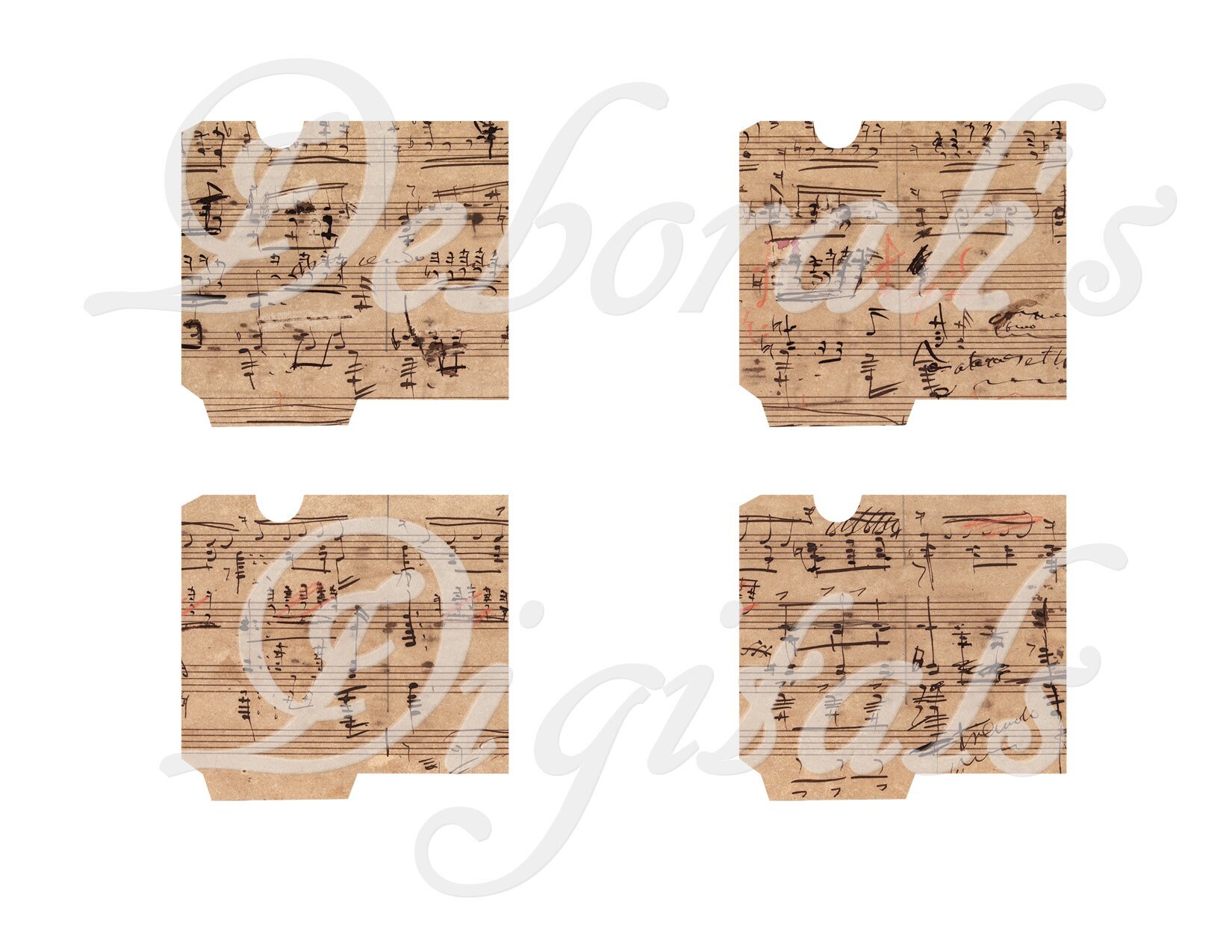 230 Musical Junk Journal Kit, Printable Pages, Digital Papers ...