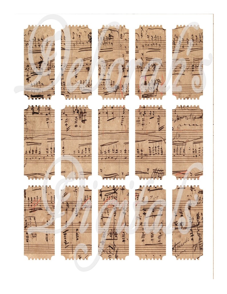 230 Musical Junk Journal Kit, Printable Pages, Digital Papers ...