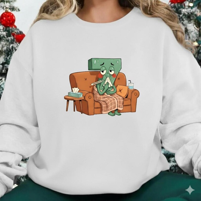 Cute Sick Day Clipart PNG | Cartoon Ill Girl Digital Art for ...