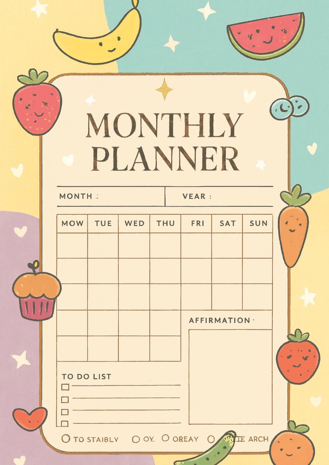 Kids Weekly Planner, Printable Daily Journal, Toddler Chart ...