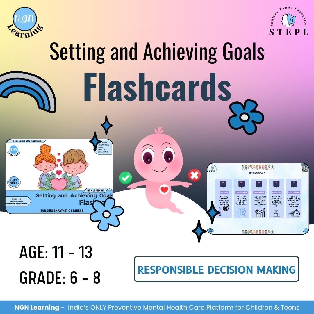 Setting and Achieving Goals Flashcards - Etsy
