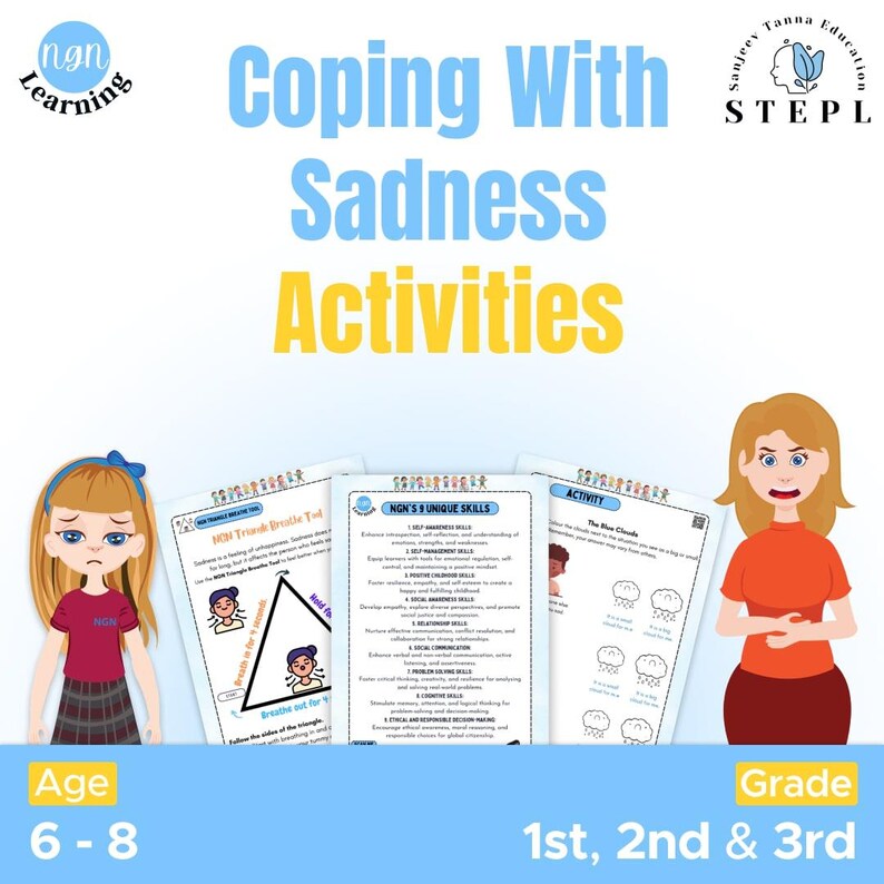 Coping With Sadness Activities - Etsy