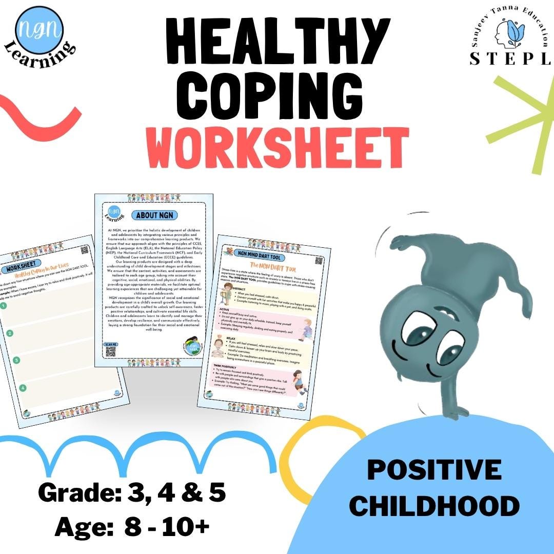 Healthy Coping Worksheet - Etsy