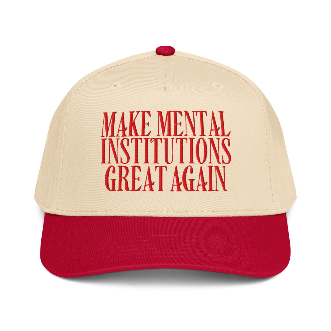 Canvas Hat - Red Font (more Color Options) - Etsy