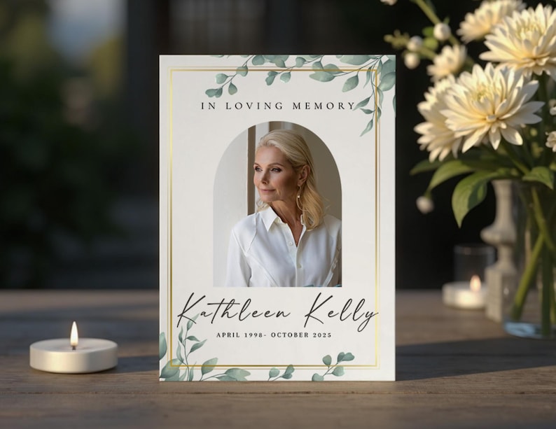 Custom Memorial Programs That Are Digital Funeral Brochures Booklet to ...