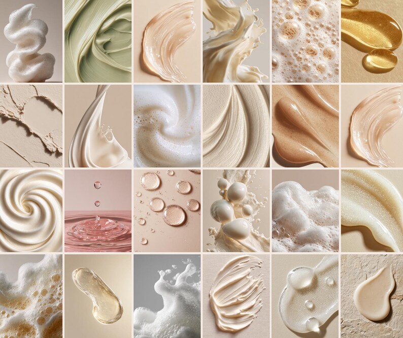 Skincare Texture Backgrounds Creams Serums Gels Foams Beauty Skincare Texture Backgrounds Creams Serums Gels Foams Beauty