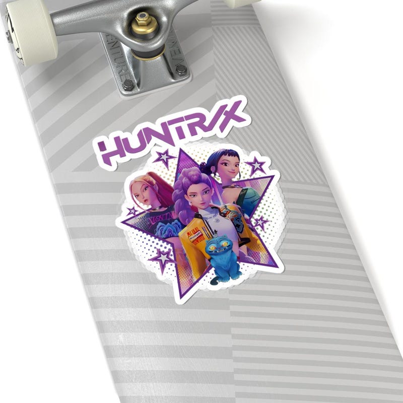 Etiquetas escolares huntrix - Etsy México