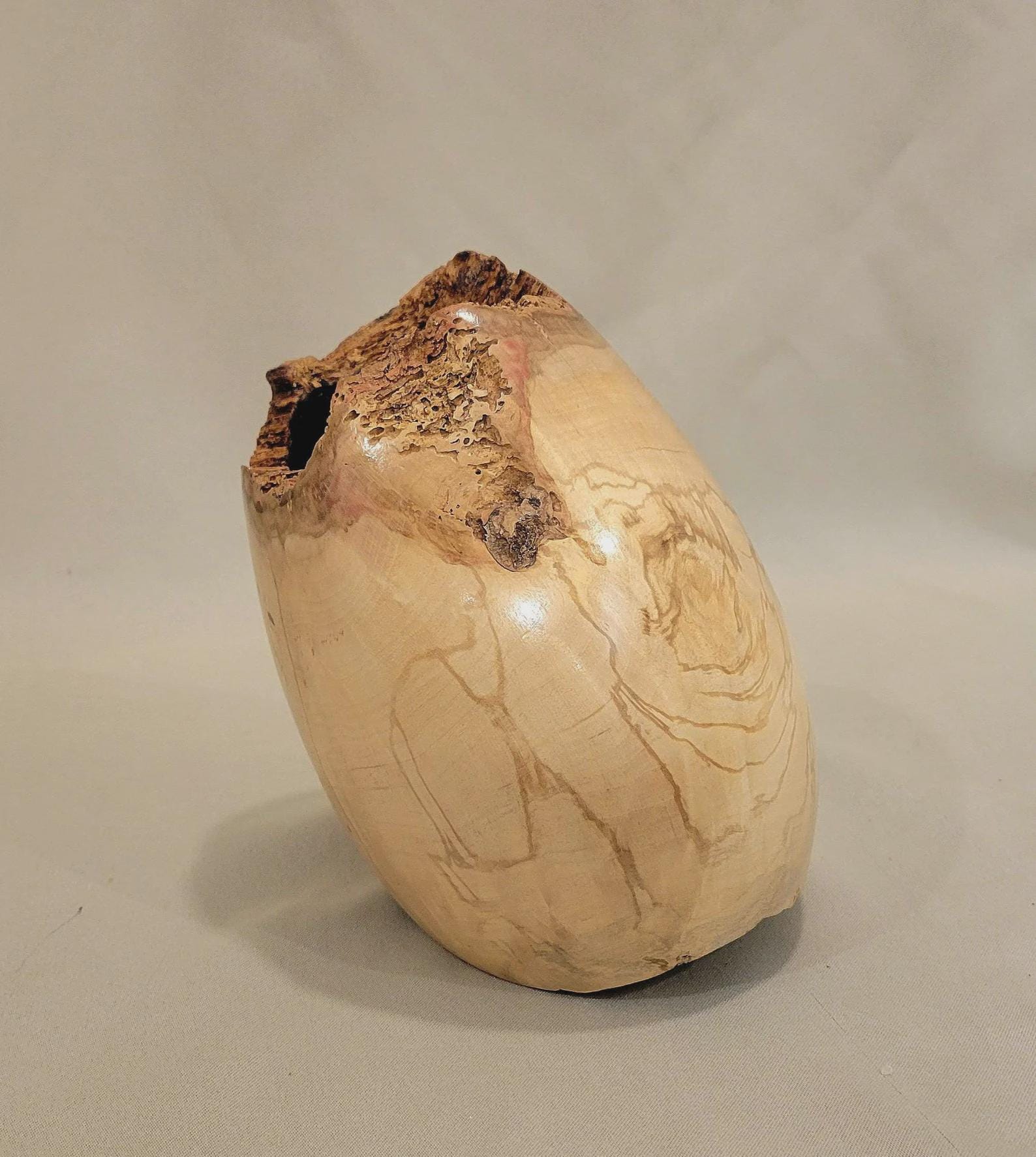 Flamed, Figured, Spalted Box Elder Wood Turning - Etsy