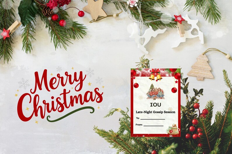 Christmas Gift IOU Cards (I Owe You) | 24 Printables + Bonus - Etsy