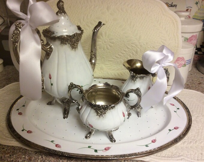 Wallace Baroque Tea Set/custom Painted - Etsy