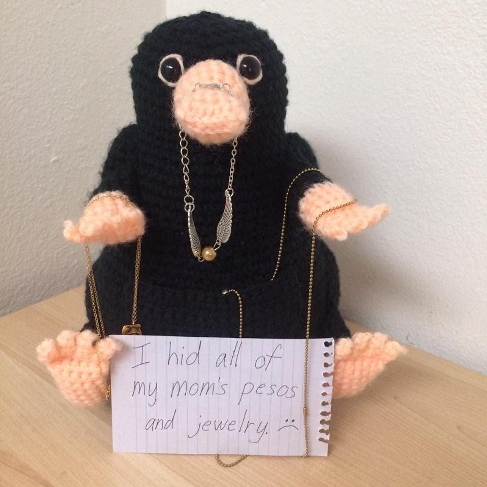 Nimbus the Niffler Bank (CROCHET PATTERN) - Etsy