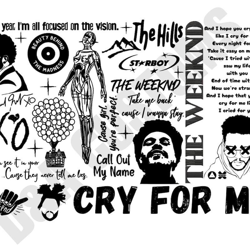 The Weeknd Svg - Etsy