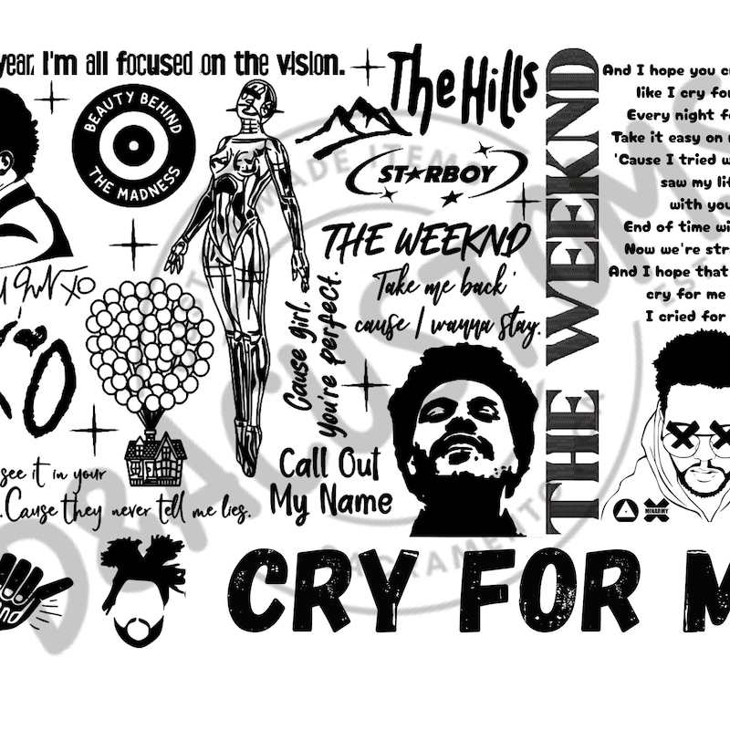 The Weeknd Svg - Etsy