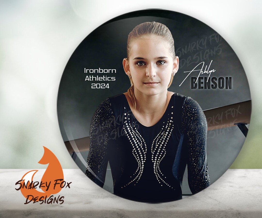 Gymnastics Custom Photo Pins - Etsy