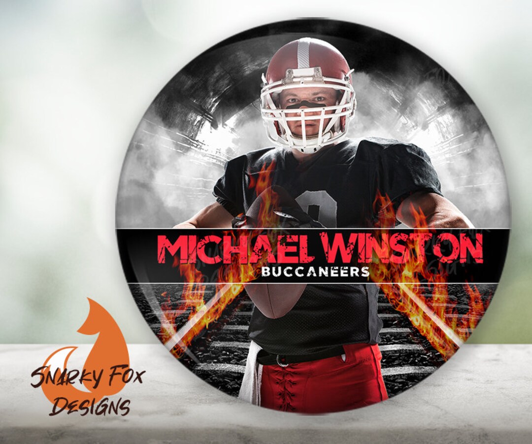 Football Team Custom Photo Pins - Etsy