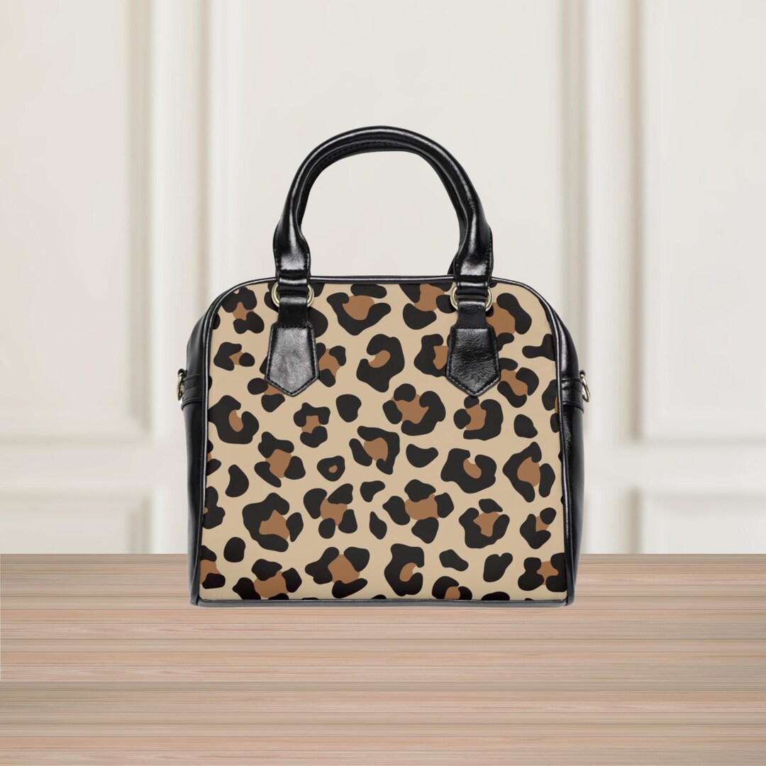 Leopard Print Shoulder Handbag, Cheetah Print Purse, Animal Print Tote ...