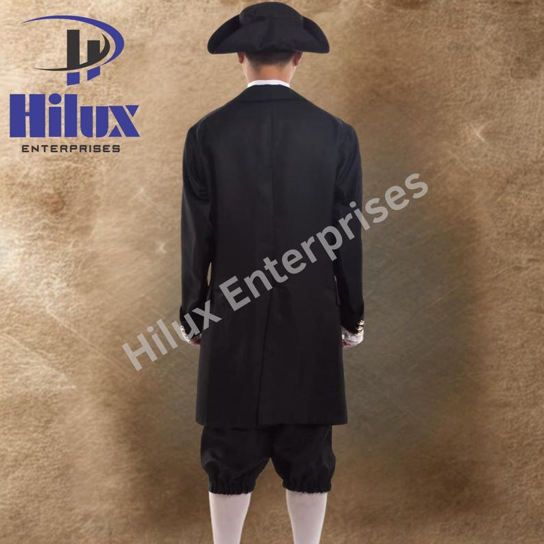 Men’s 18th Century Colonial Tailcoat – Revolutionary War Reenactment ...