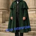 Regency Era Handmade Gentleman Cloak in Deep Green Wool | Aristocratic ...