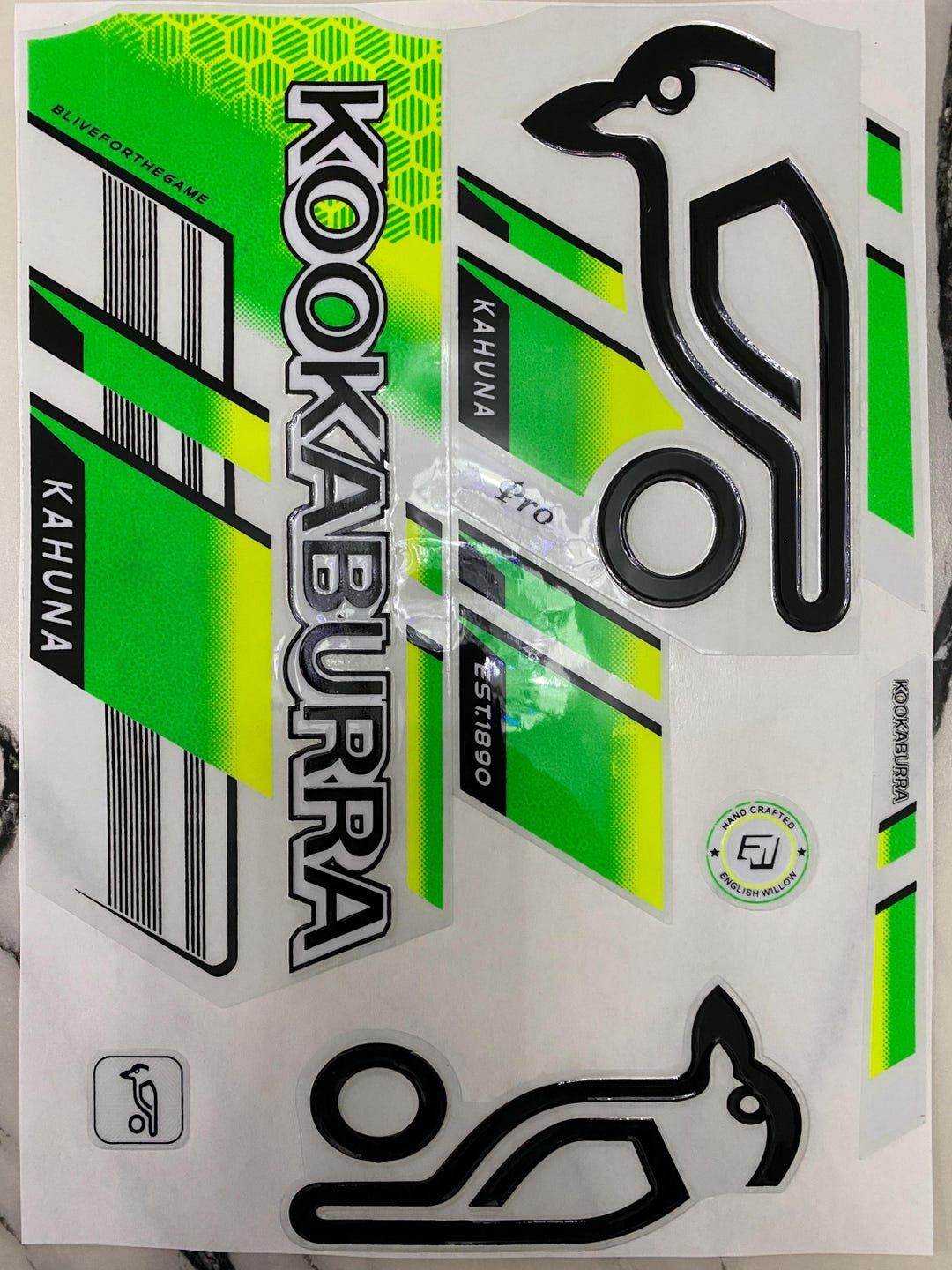 Cricket Bat Sticker, 3D Embossed, High Quality, Custom Design ...