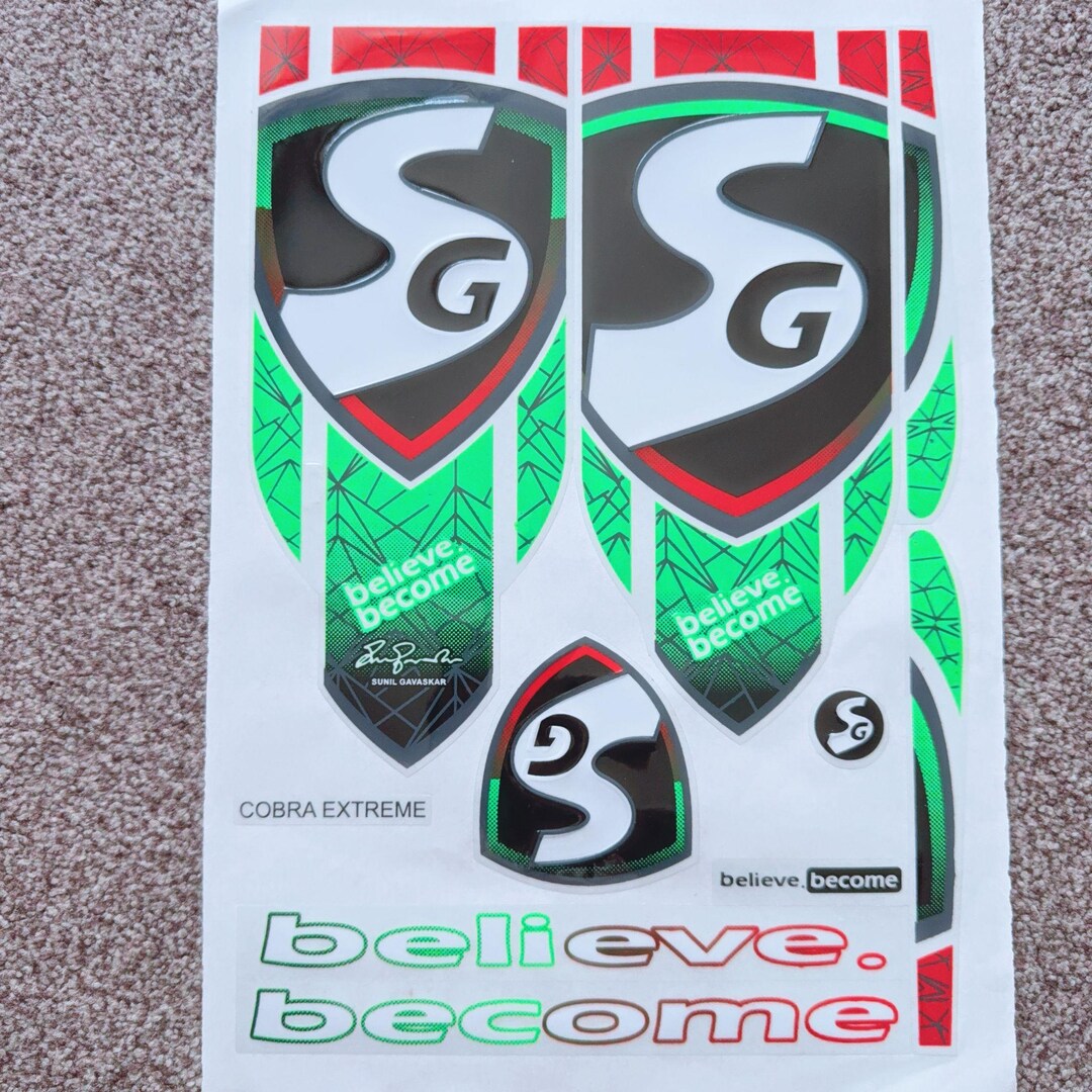 Cricket Bat Stickers, 3D Embossed, High Quality, Professional Look! - Etsy