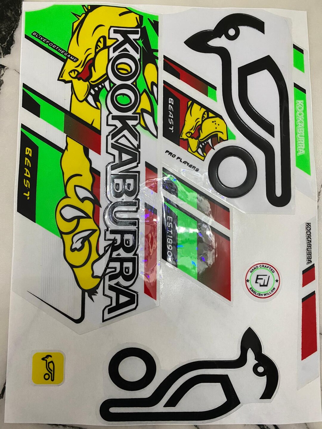 Cricket Bat Stickers, 3D Embossed, High Quality, Professional Look! - Etsy