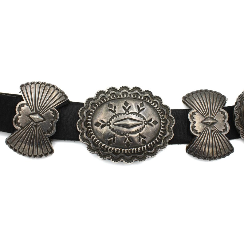 Navajo Gary Begay Sterling Silver Hand Stamped Carved & Filed Size 38 ...