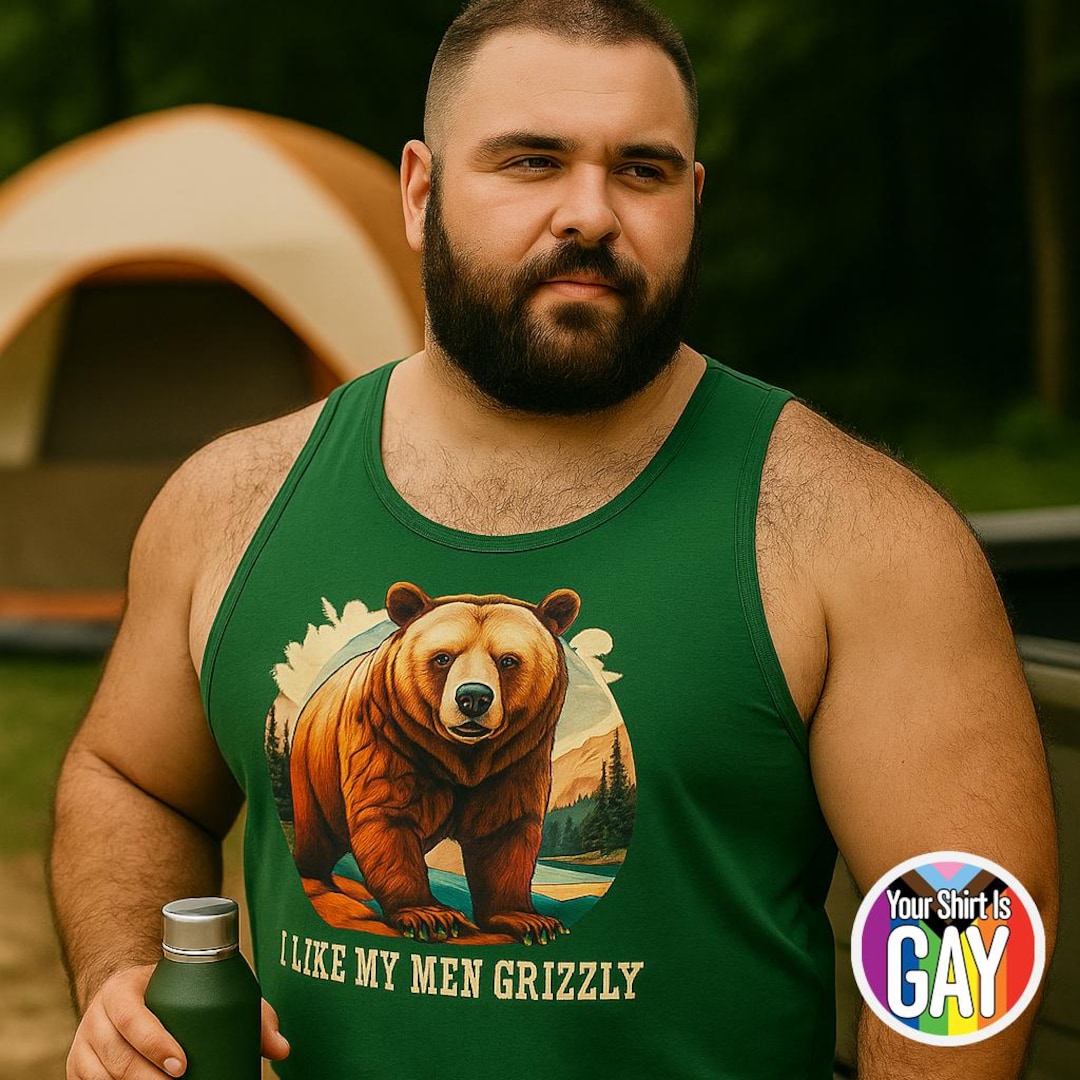 Grizzly Bear Pride Muscle Shirt: Gay Interest Tank Top - Etsy