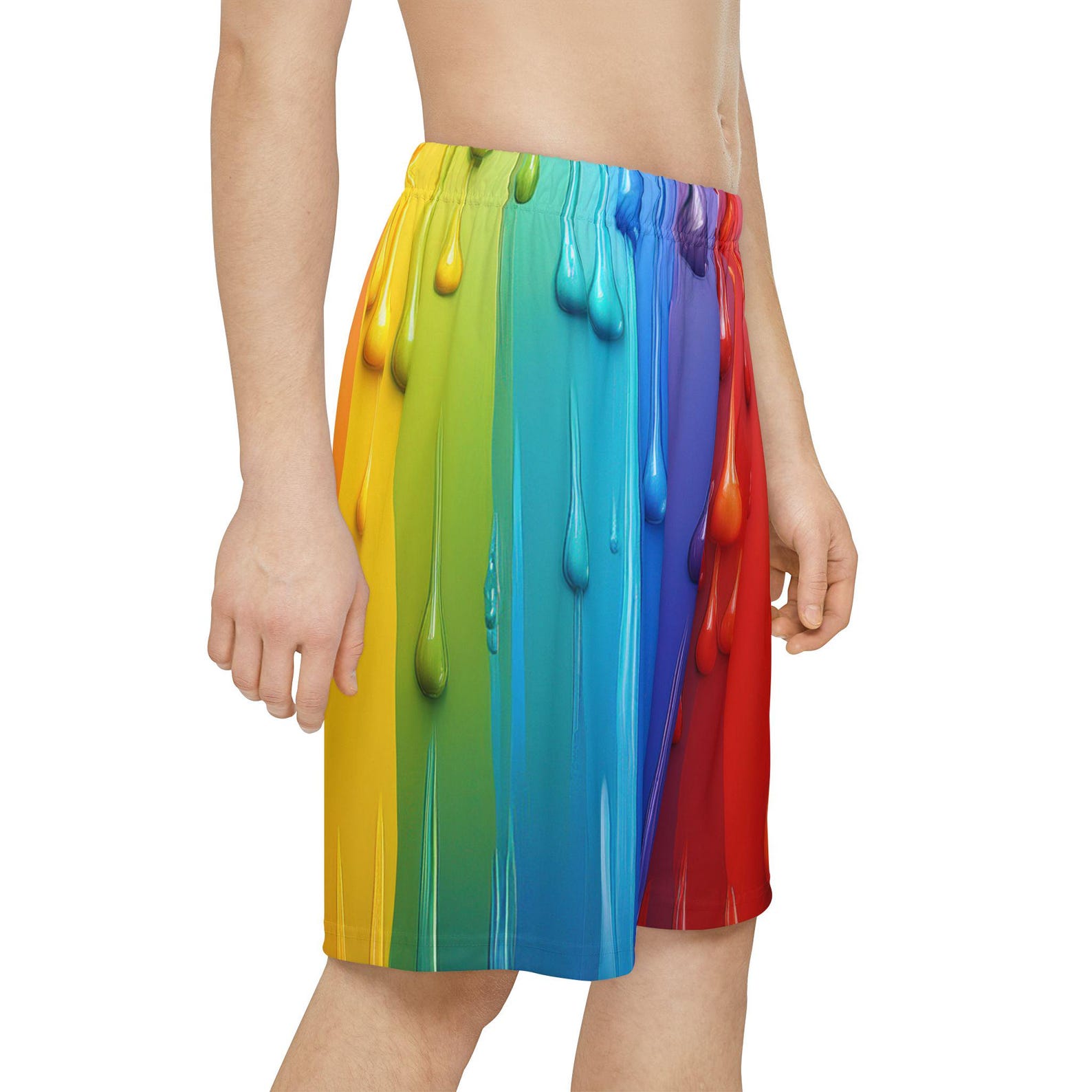 Rainbow Drip Pride Shorts: LGBTQ Festival Gymwear - Etsy