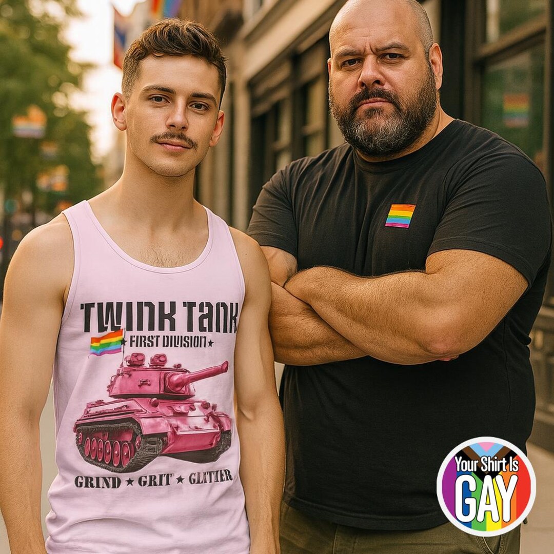 Pride Muscle Shirt: Grind, Grit, & Glitter LGBTQ Tank Top - Etsy