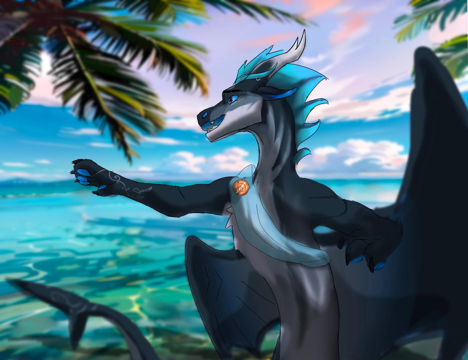 Fire, Izic, Hero, Character, Power, Sea, Dragon, Water, Digital, Art ...