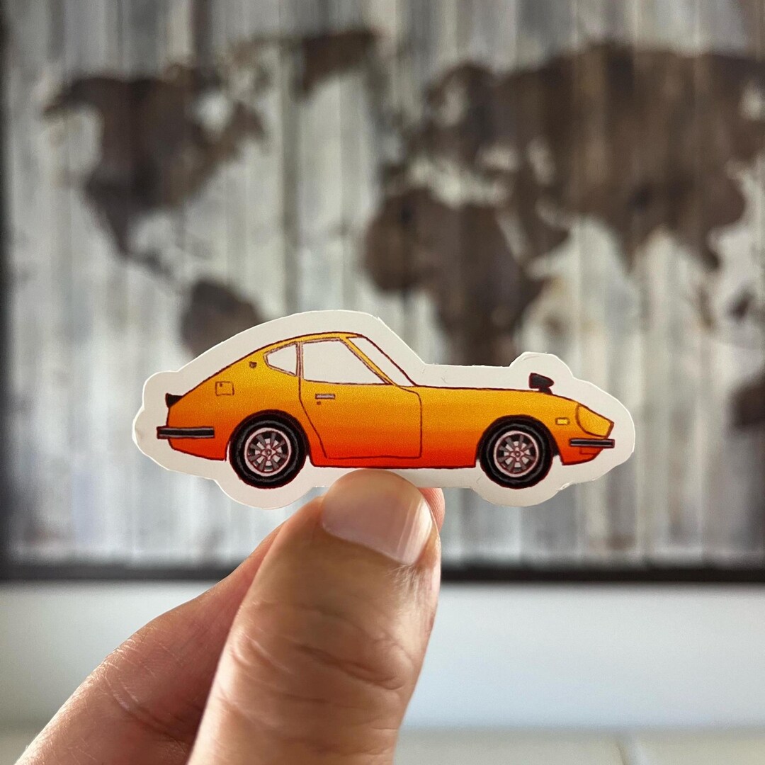 Retro Datsun 240Z Car Sticker | Japanese Sportscar Fan Art - Etsy