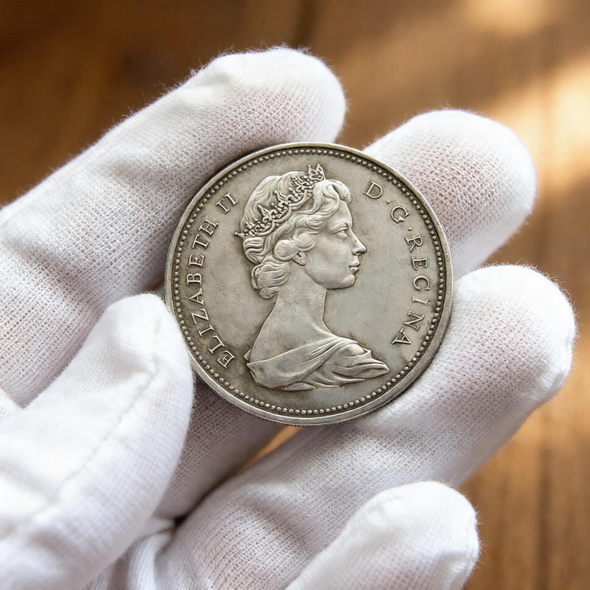 1967 Centennial Canadian Dollar Elizabeth II Commemorative Collectible ...