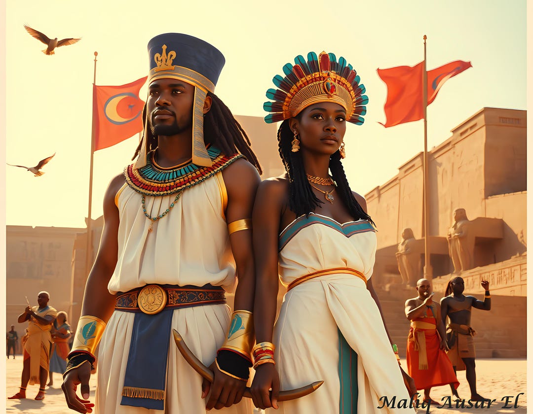 Digital Download | Instant Art Print | the Pharaoh and His Queen of Ta ...